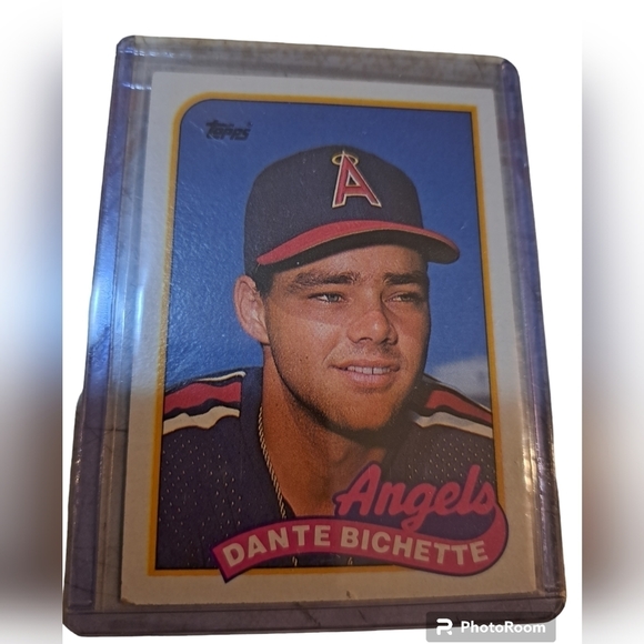 Topps | Other | Dante Bachette Topps 989 761 Angels Baseball Card ...